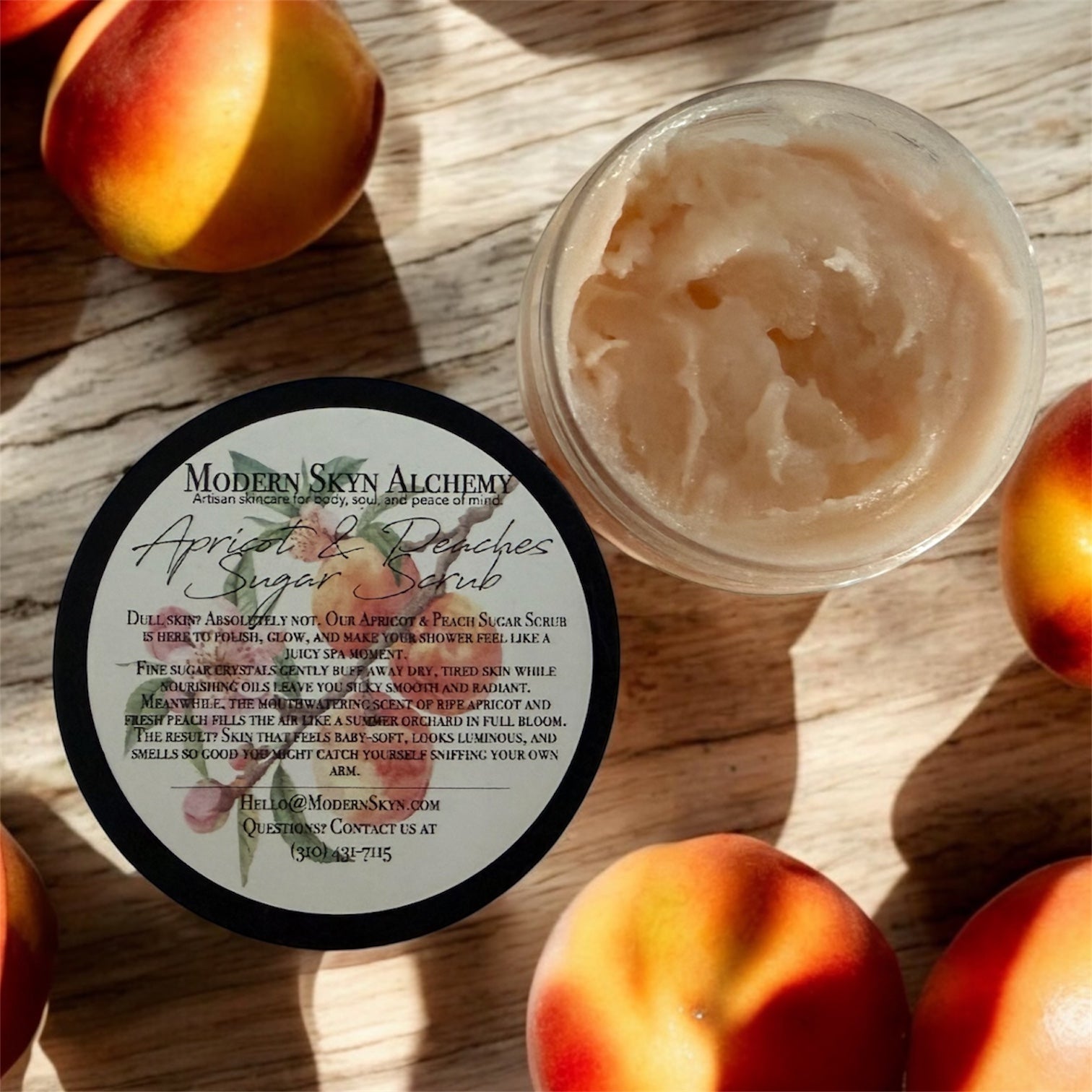Apricot & Peach Sugar Scrub **Limited Edition** – Modern Skyn Alchemy
